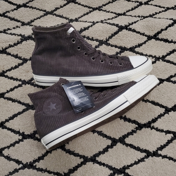 Converse | Shoes | Converse Ctas Dark Chocolate Corduroy High Top ...